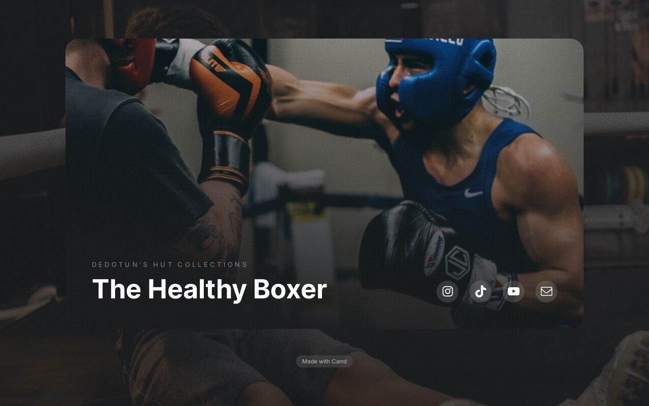 the healthy boxer